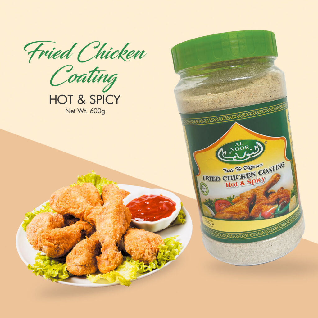 Al Noor Chicken Coating Hot & Spicy 600 g - Al Noor Foods