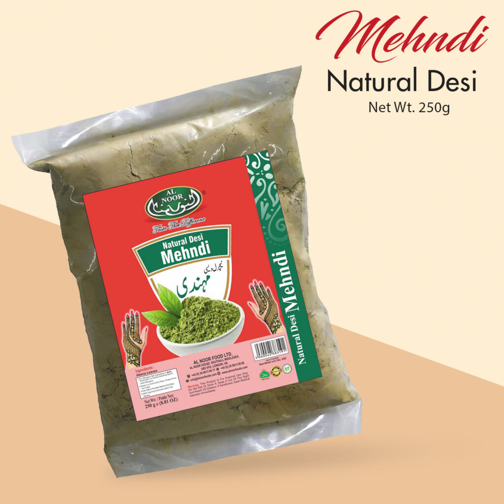 Natural Desi Mehndi Powder |250G| - Al Noor Foods