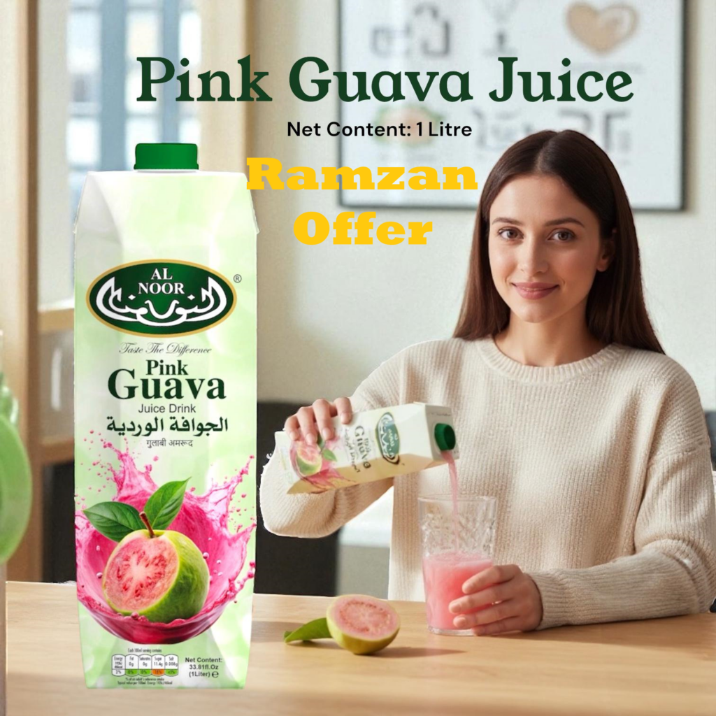 ALNOOR PINK GUAVA JUICE 1LTR - Al Noor Foods